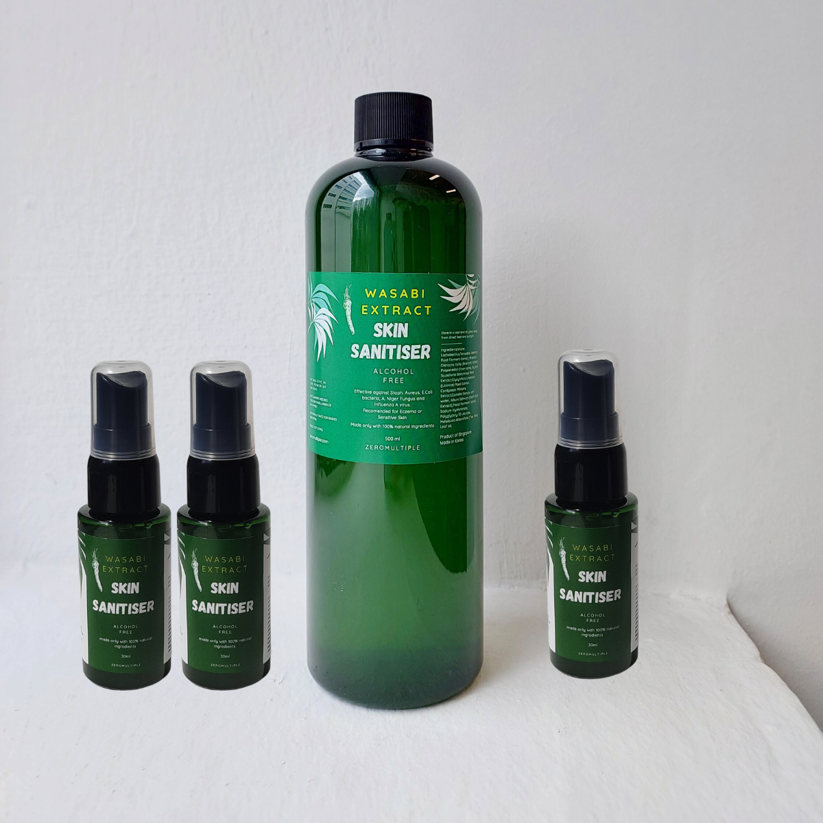 Wasabi Skin Sanitizer_Family Pack – zeromultiple